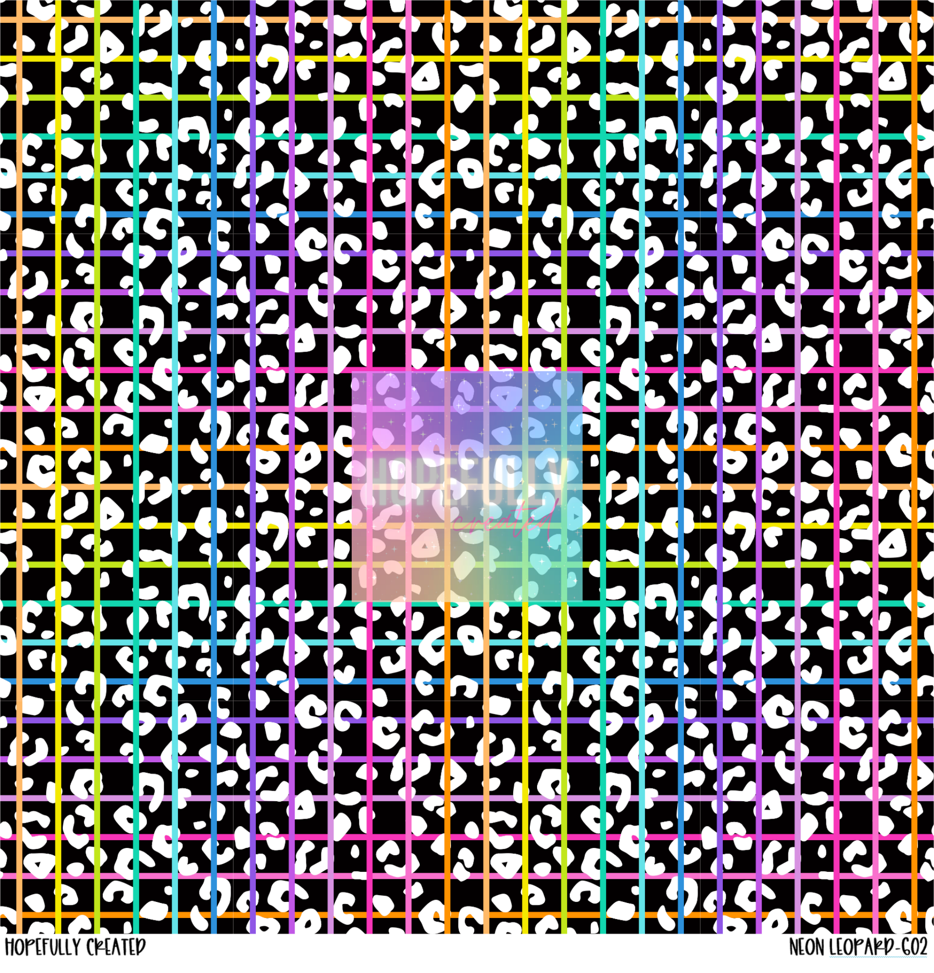Neon Leopard 12x12 - 602 – Sassy Cow Co