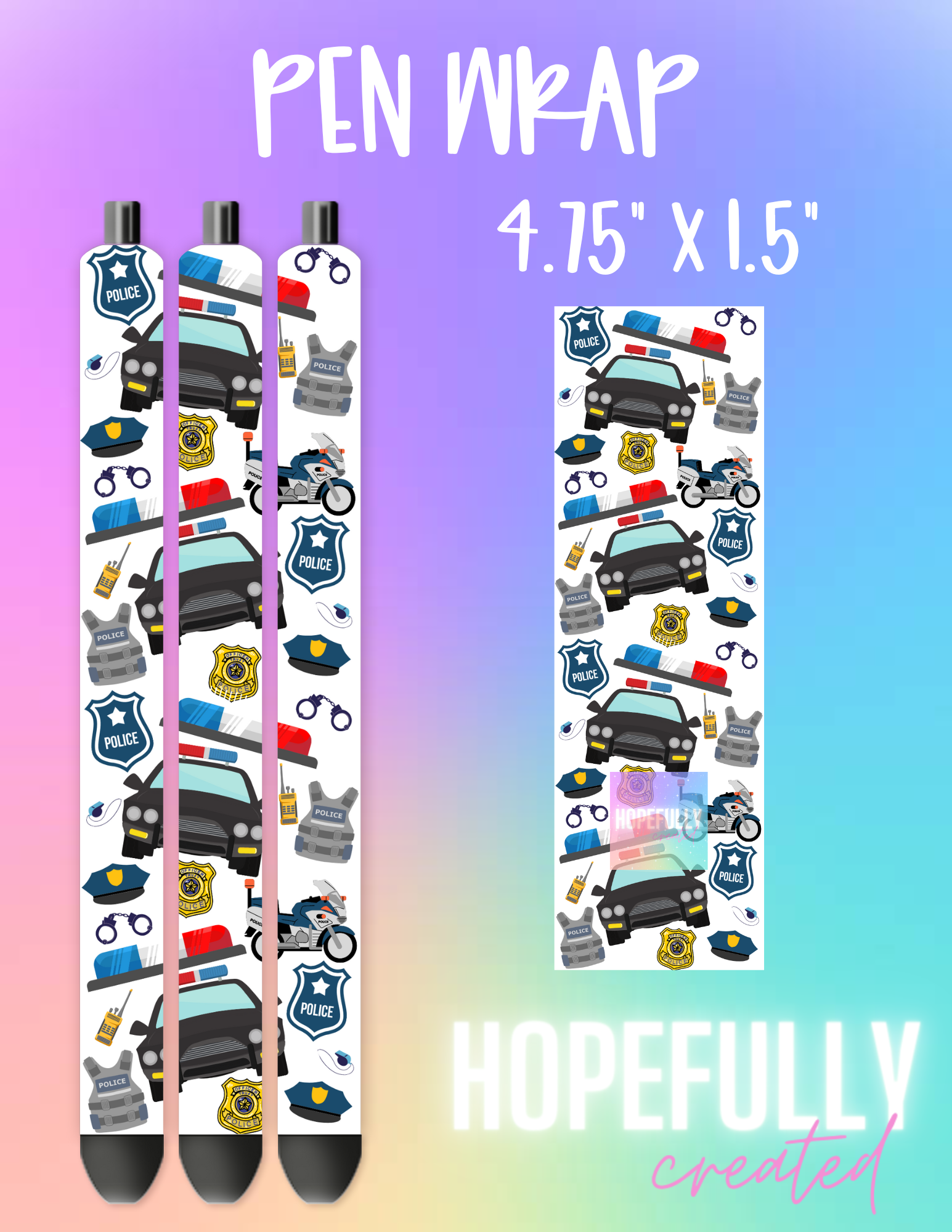 Police Pen Wrap-496 – Sassy Cow Co