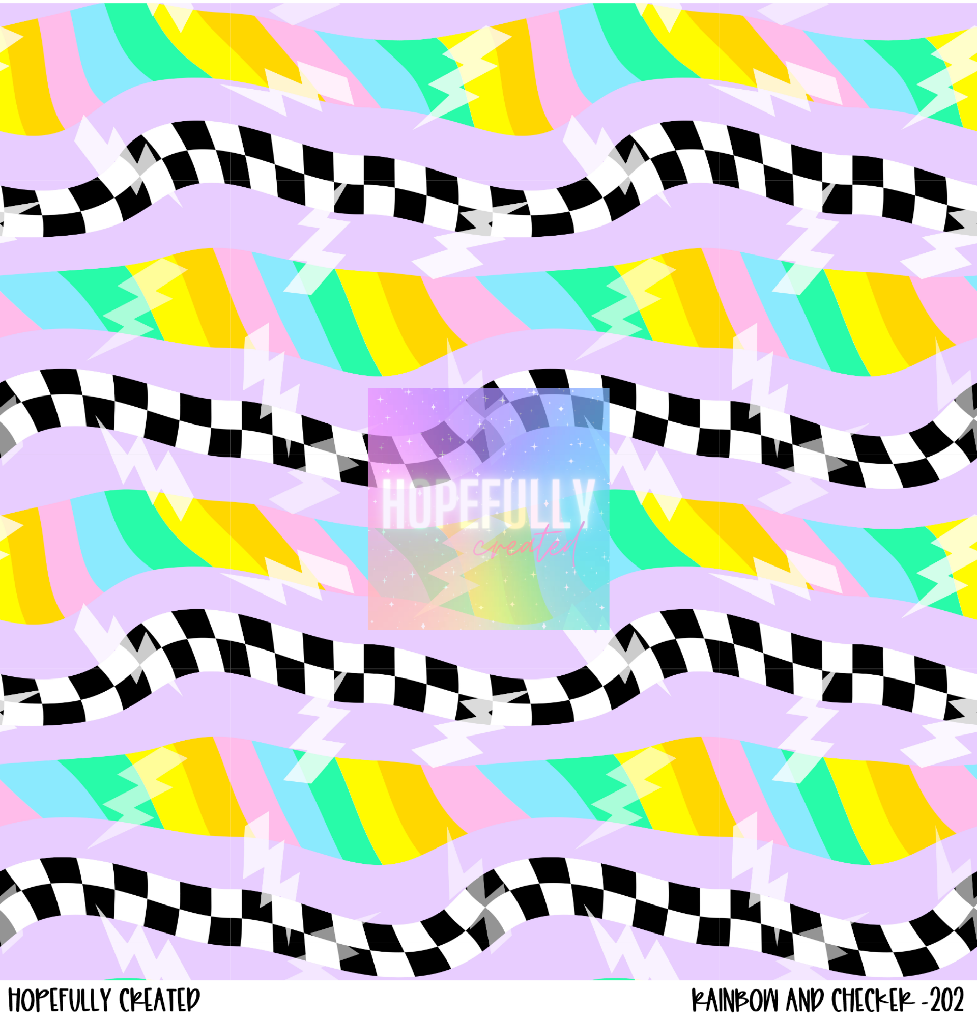 Rainbow Checker 12x12 - 202 – Sassy Cow Co