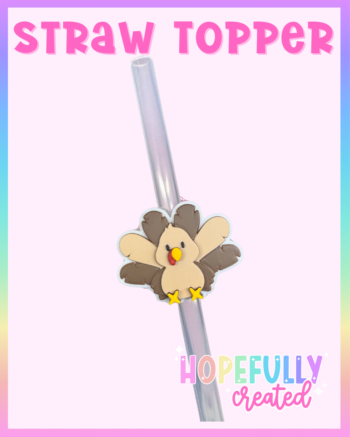 Turkey Straw Topper – Sassy Cow Co