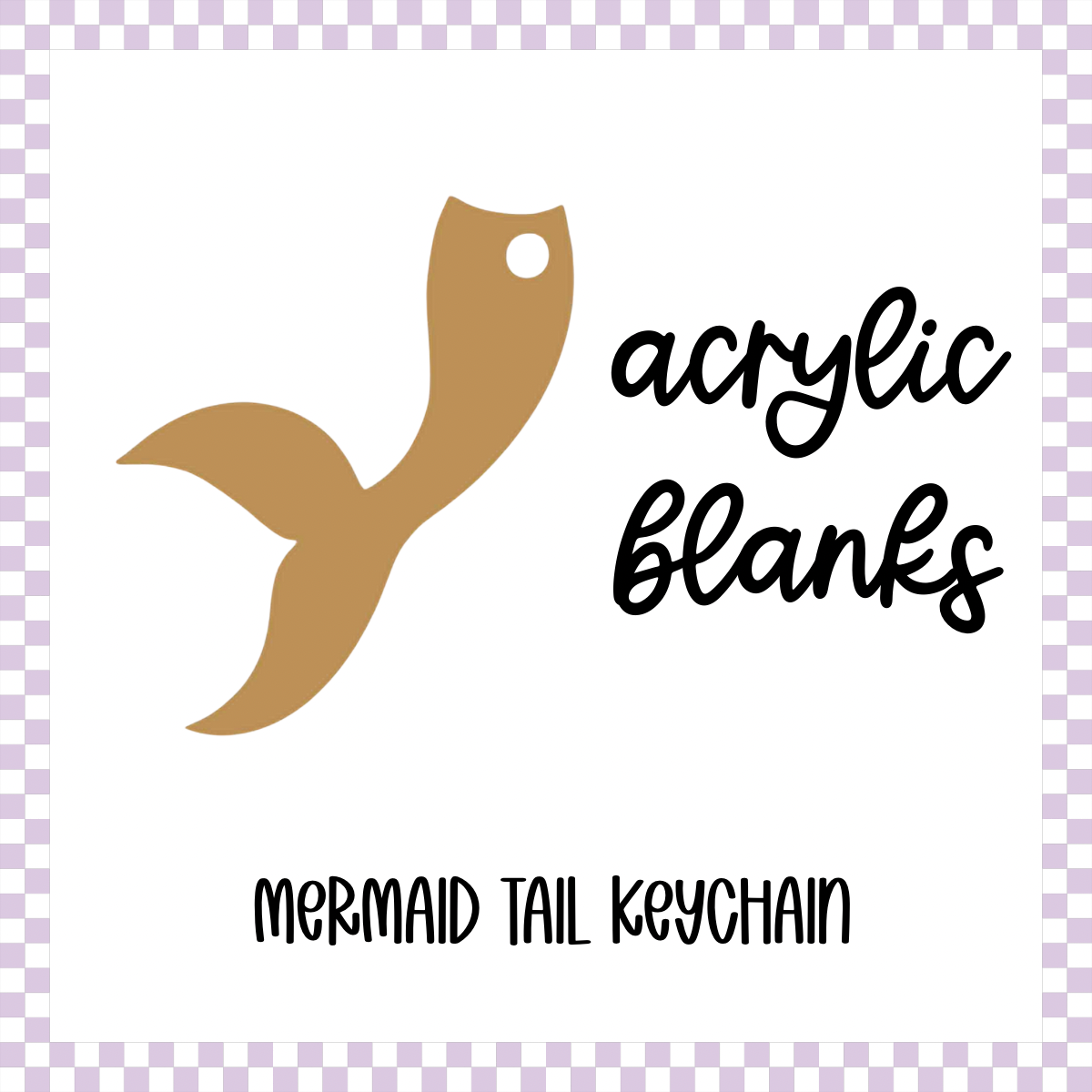Acrylic Blank - Mermaid Tail (3pc) – Sassy Cow Co