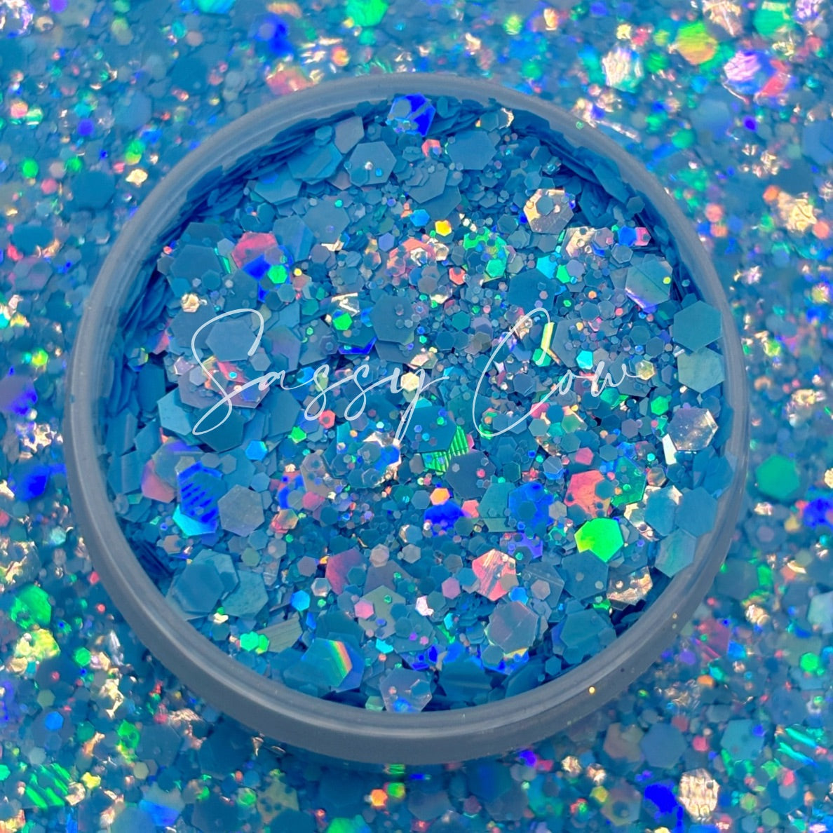 BLUE JAY - Chunky Holographic Glitter Mix – Sassy Cow Co