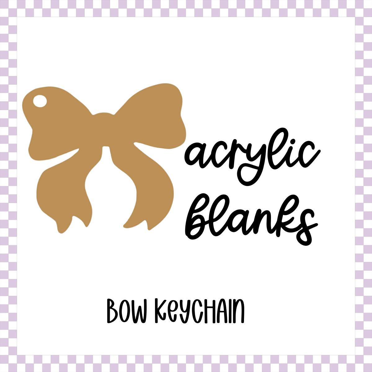 Acrylic Blanks - Bow (3pc) – Sassy Cow Co